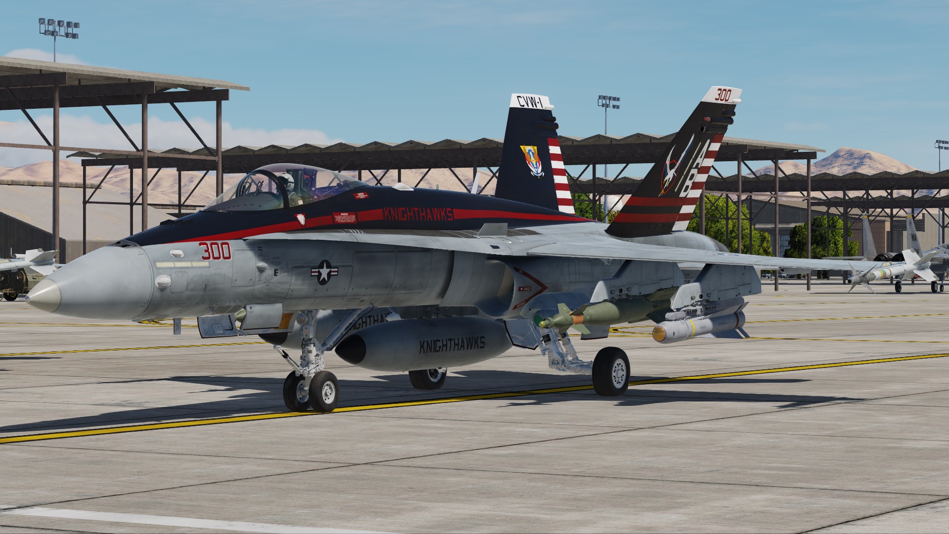 FA-18C VFA-136 Knighthawks 2020s fictional 4K Skin Pack 1 update 2024/11/17