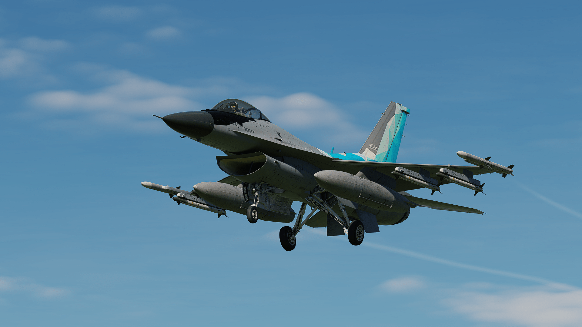 Atlas - F16 Blue Geometric