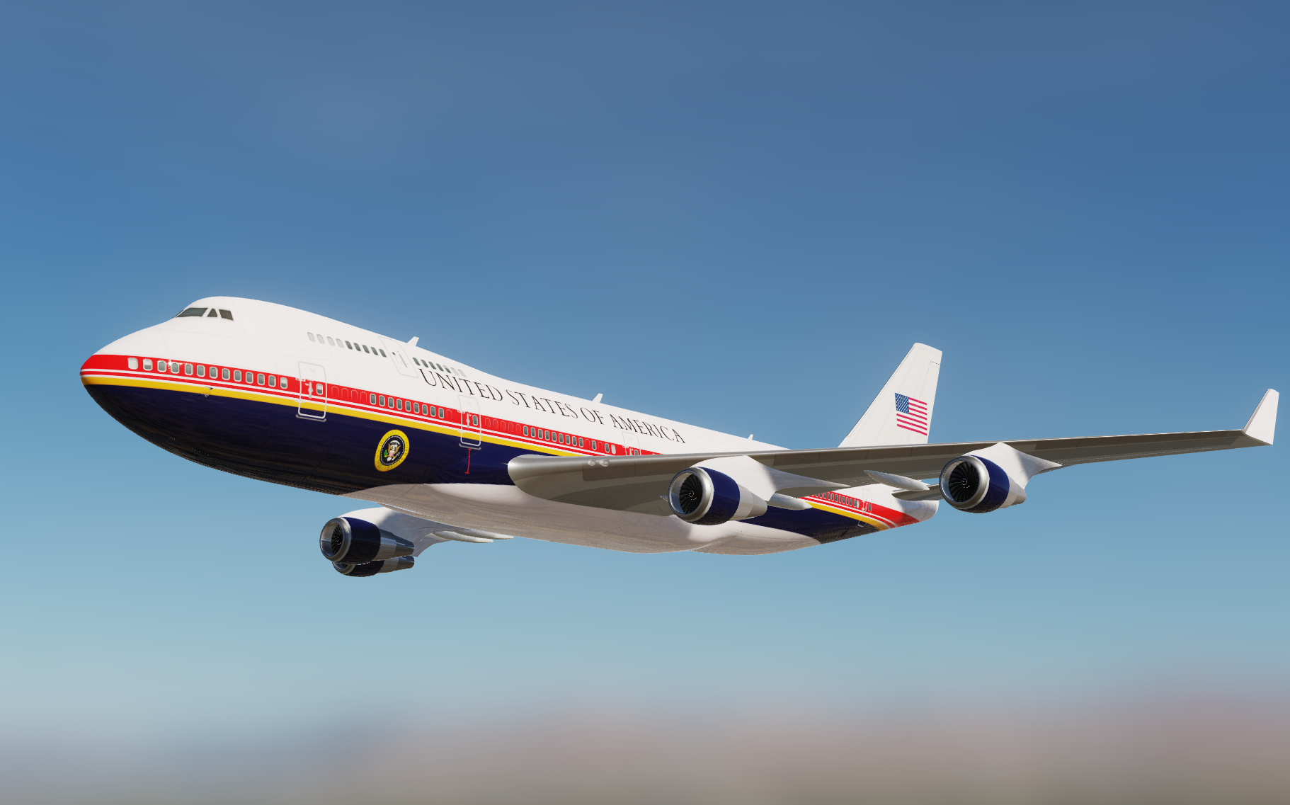 AI Aircraft. Civilian Aircraft Mod Livery. B-747 Air Force One