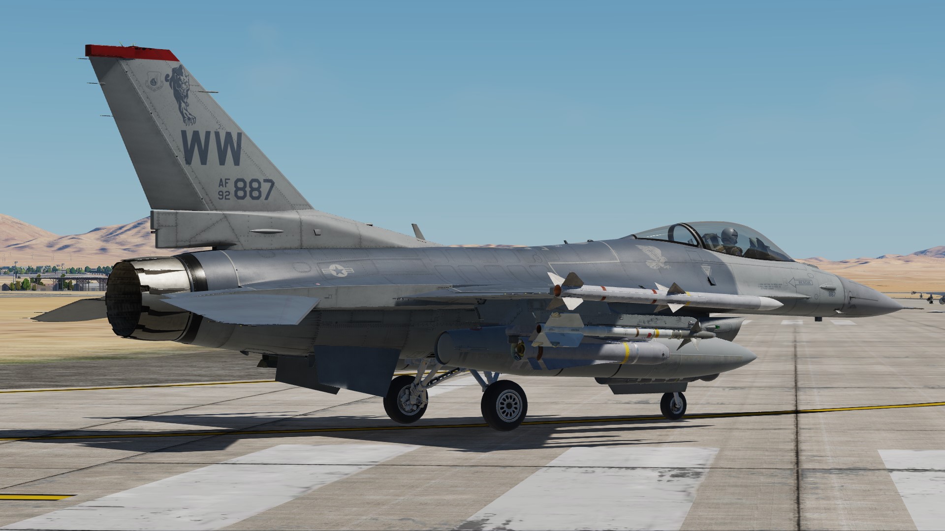 F-16C USAF 13th Fighter Squadron 2020s fictional Skin Pack 1