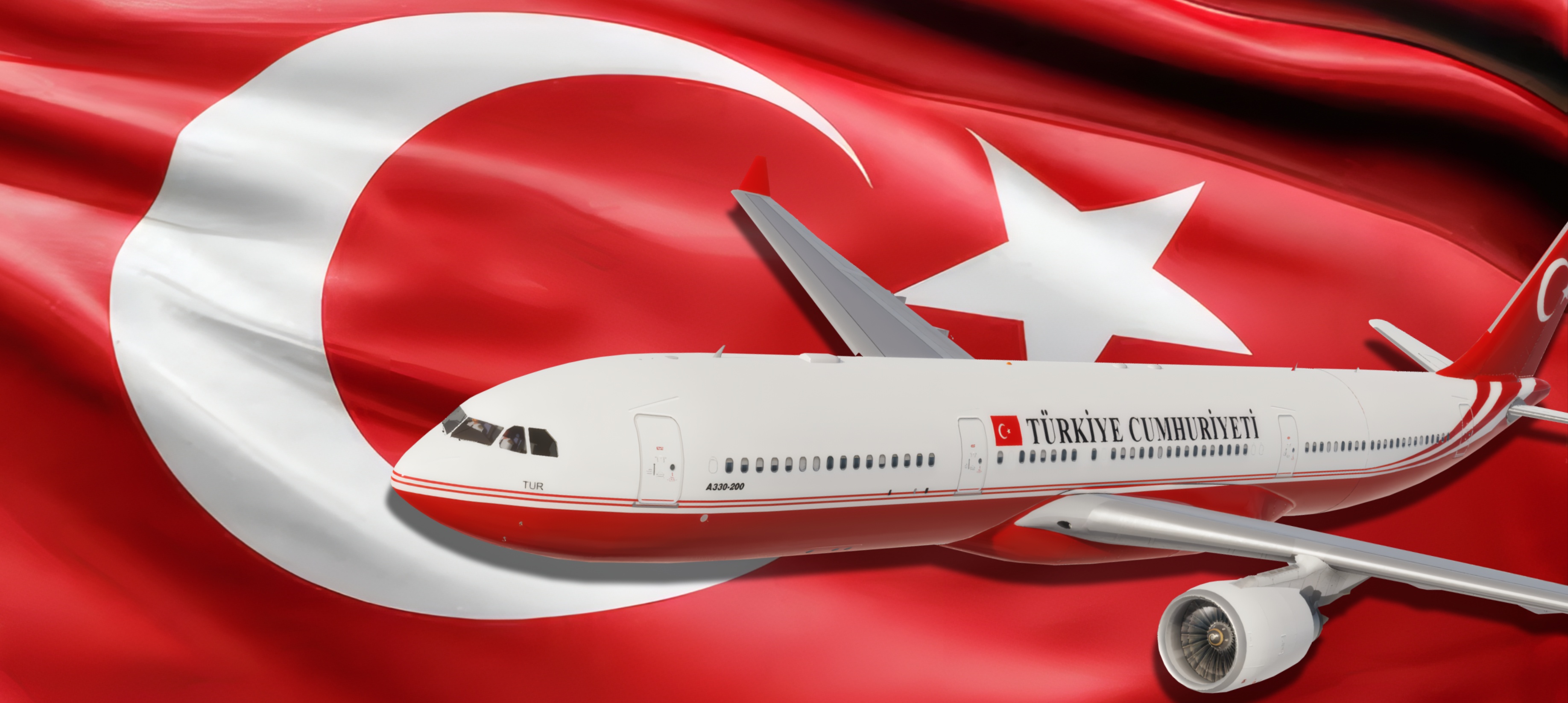 Turkish Government VIP Aircraft (TC-TUR) A330 livery for Civil Aircraft Mod