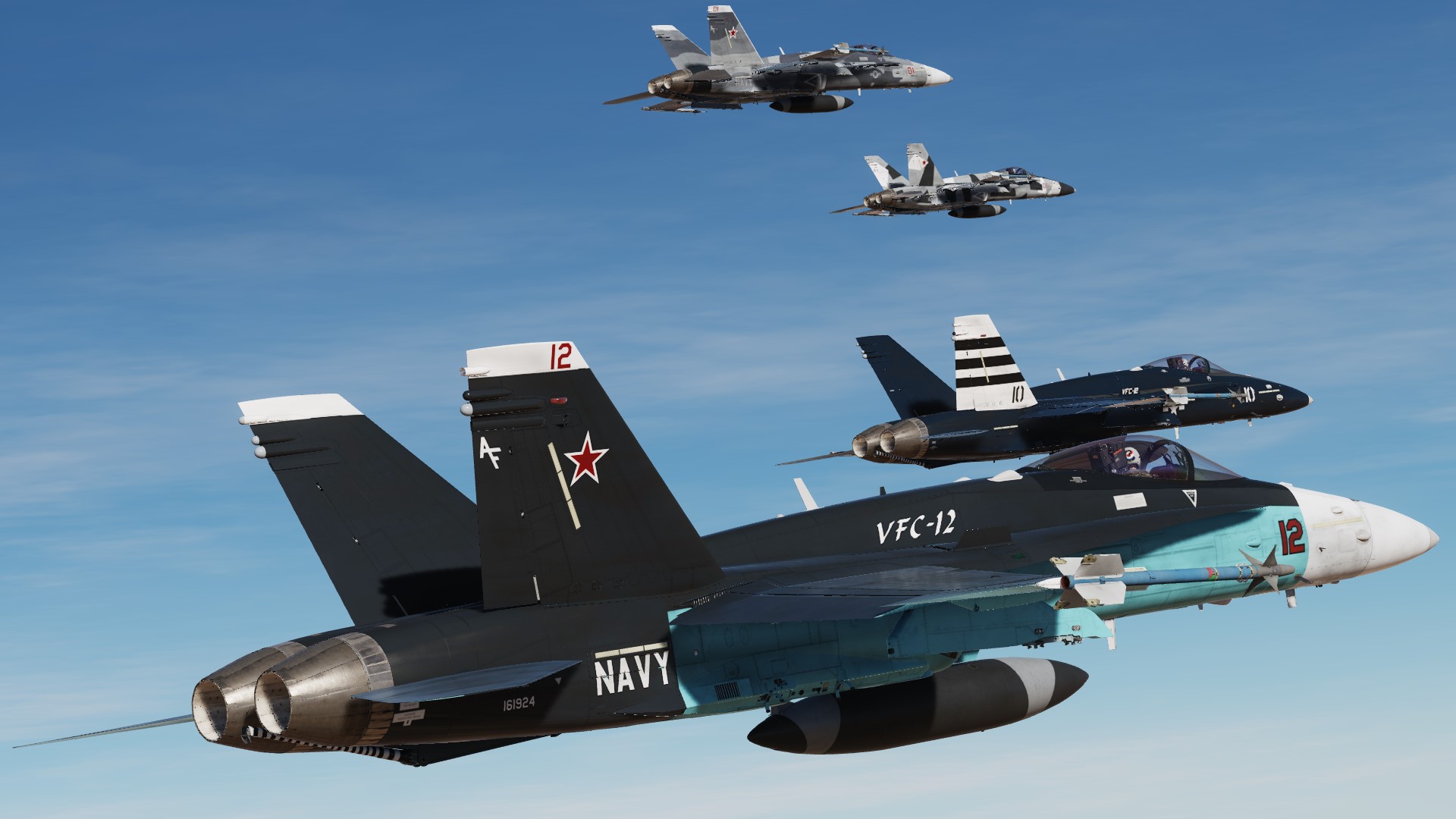 FA-18C VFC-12 Fighting Omars 2020s fictional 4K Skin Pack 2 update 2024 ...