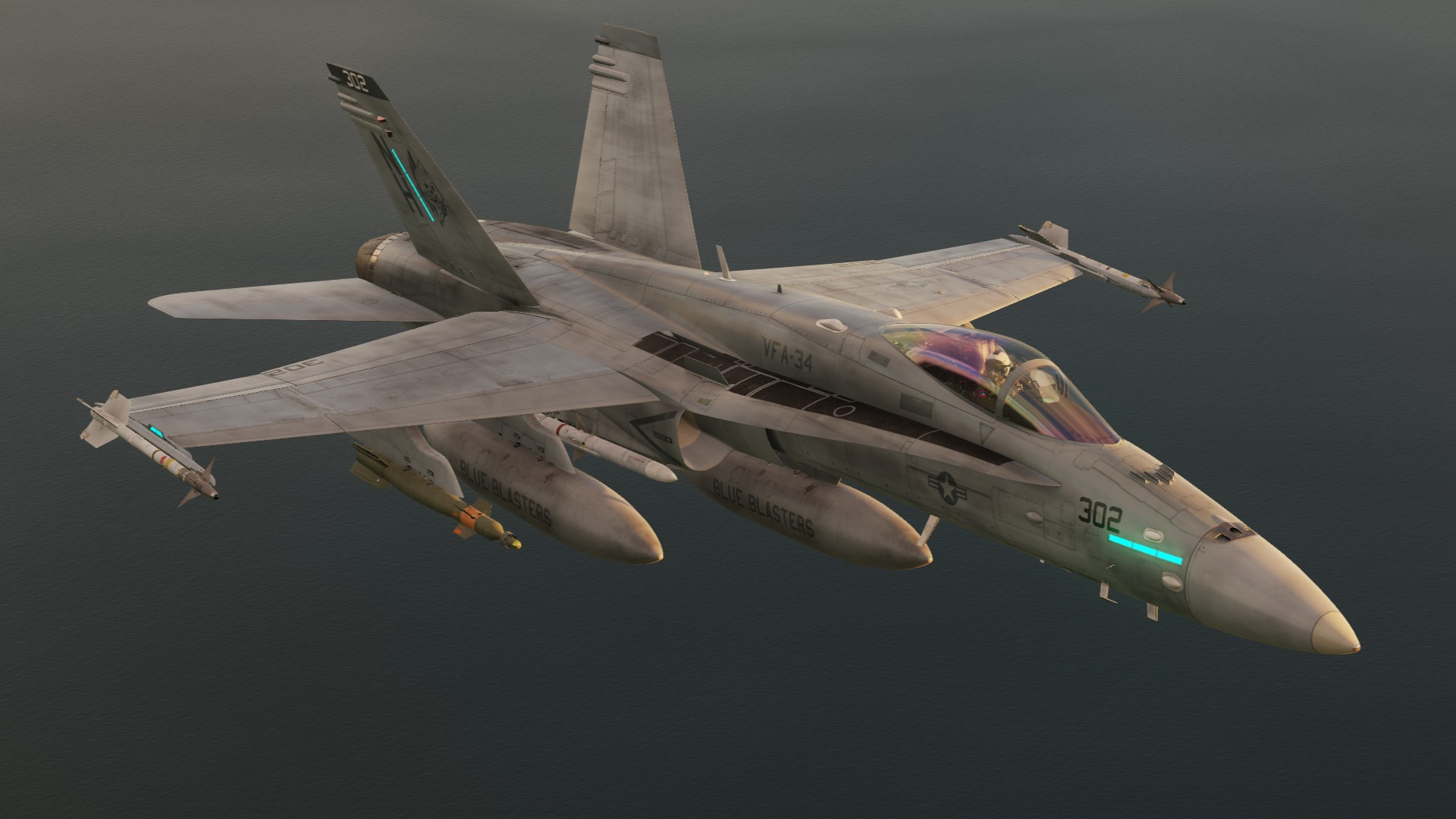 FA-18C VFA-34 Blue Blasters 2020s fictional 4K Skin Pack 1 update 2024 ...
