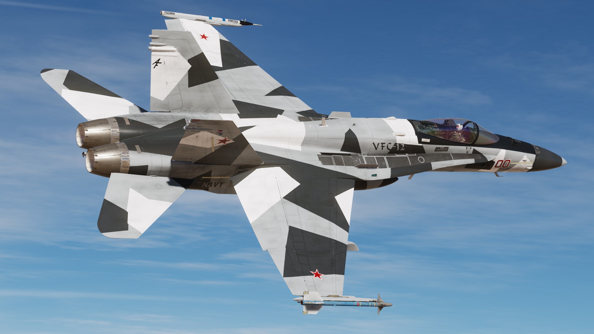 FA-18C VFC-12 Fighting Omars 2020s fictional 4K Skin Pack 1 update 2024 ...