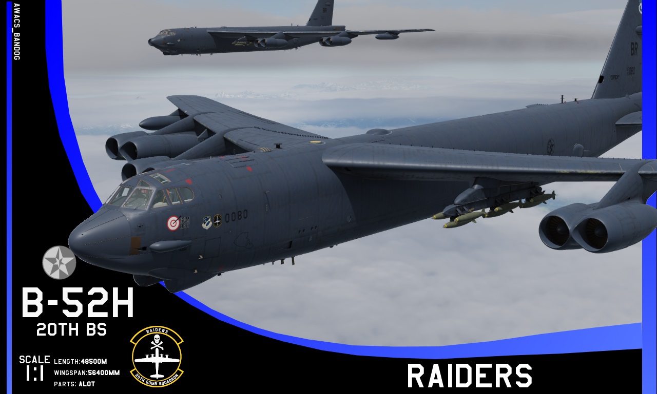 Ace Combat - 20th Bomb Squadron 'Raiders' B-52 Pack [High Quality]