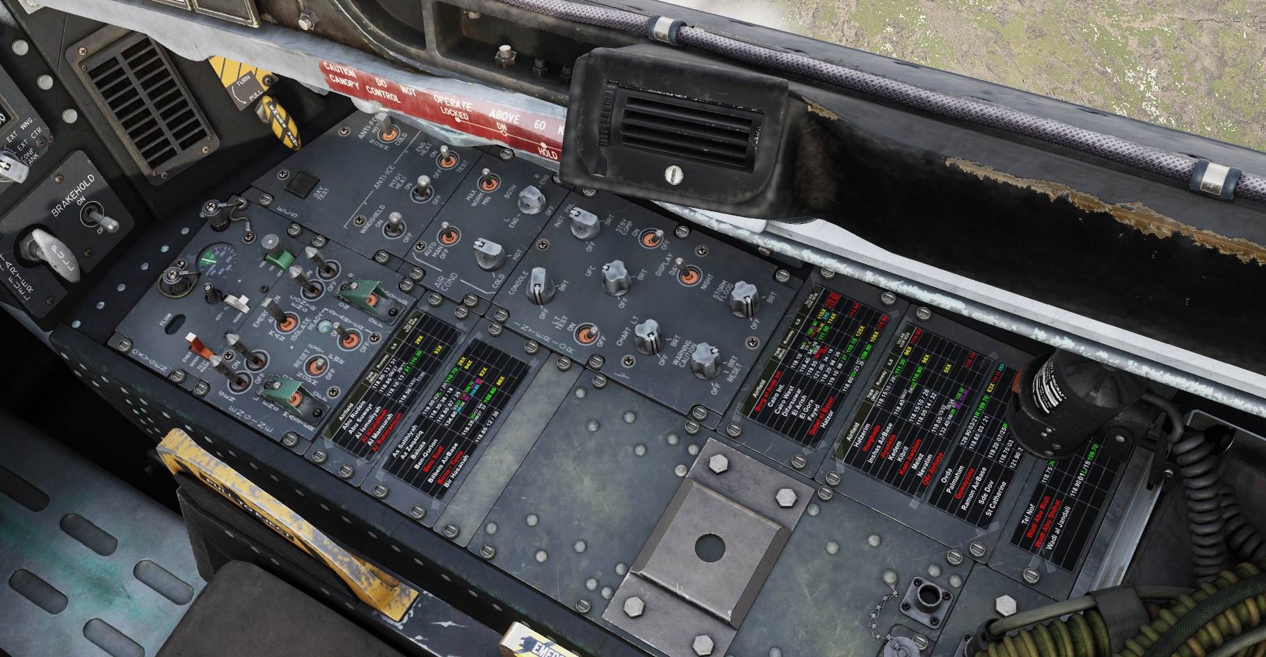 F15E Black Cockpit and Syria Sinai AirBases Info sheets
