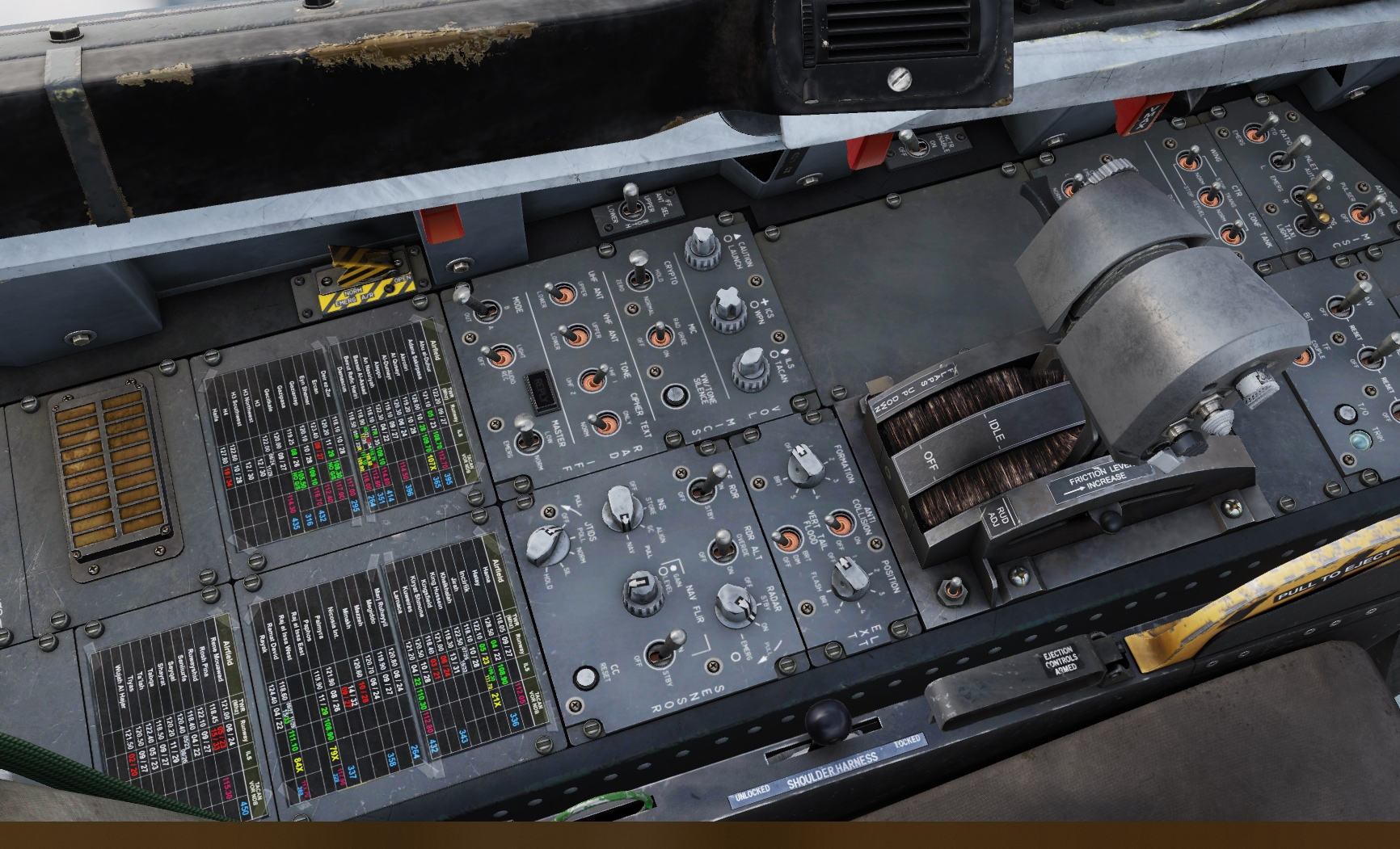 F15E Black Cockpit and Syria Sinai AirBases Info sheets