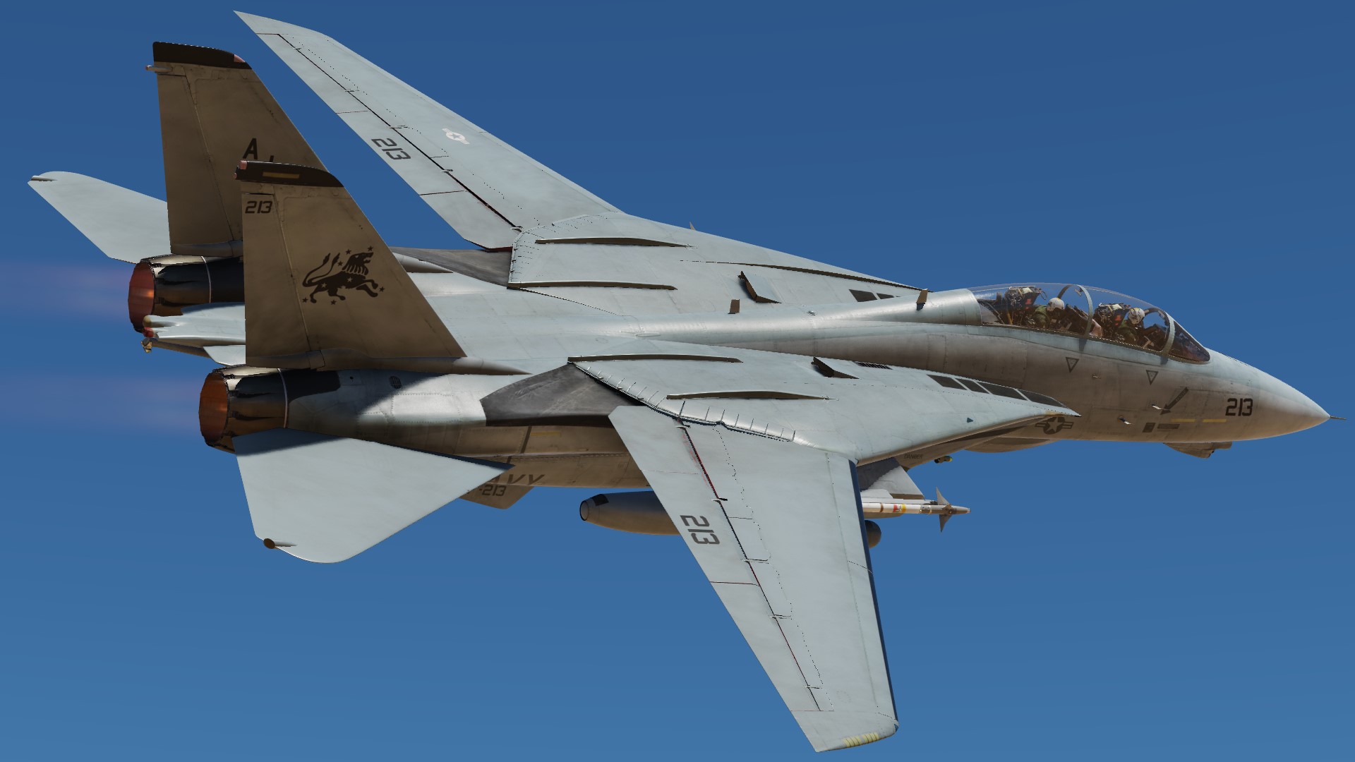 F-14D(B) VF-213 Blacklions 2020s fictional Skin Pack 2 update 2025/02/17