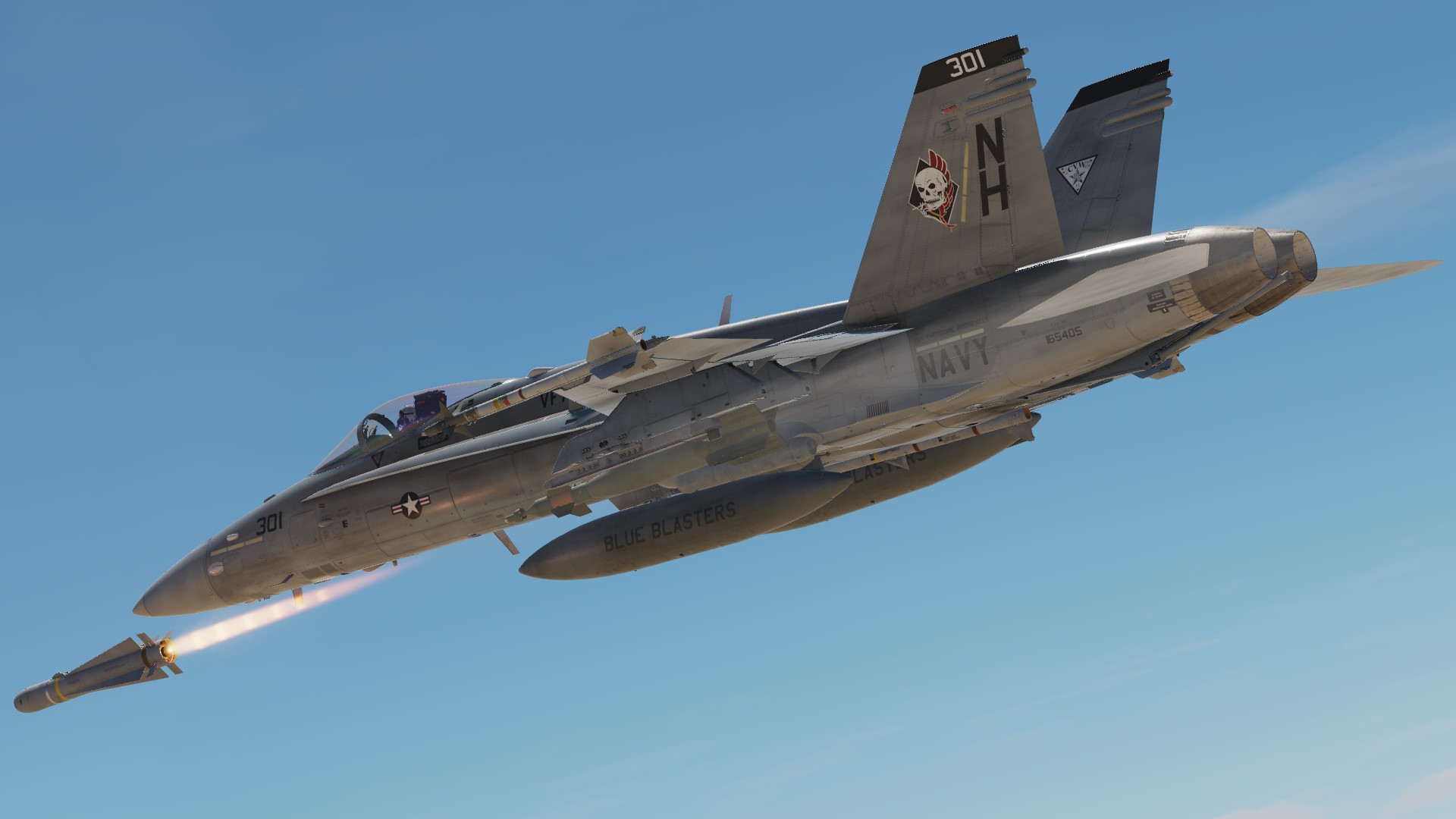 FA-18C VFA-34 Blue Blasters 2020s fictional 4K Skin Pack 2 update 2024 ...