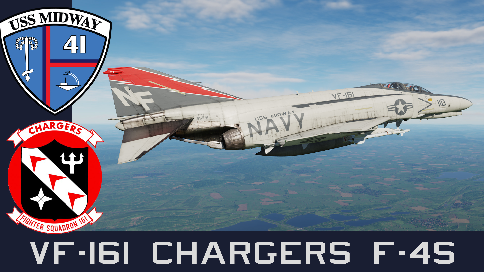 VF-161 Chargers Lightning Low Visibility F-4S