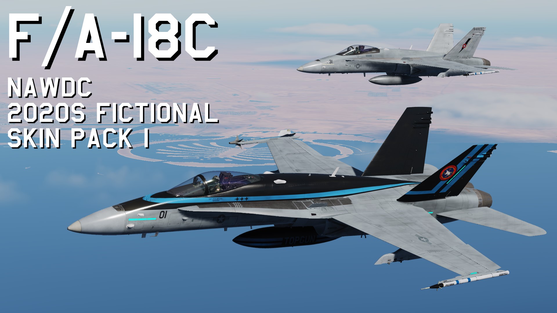 FA-18C NAWDC 2020s fictional 4K Skin Pack 1 update 2024/12/14