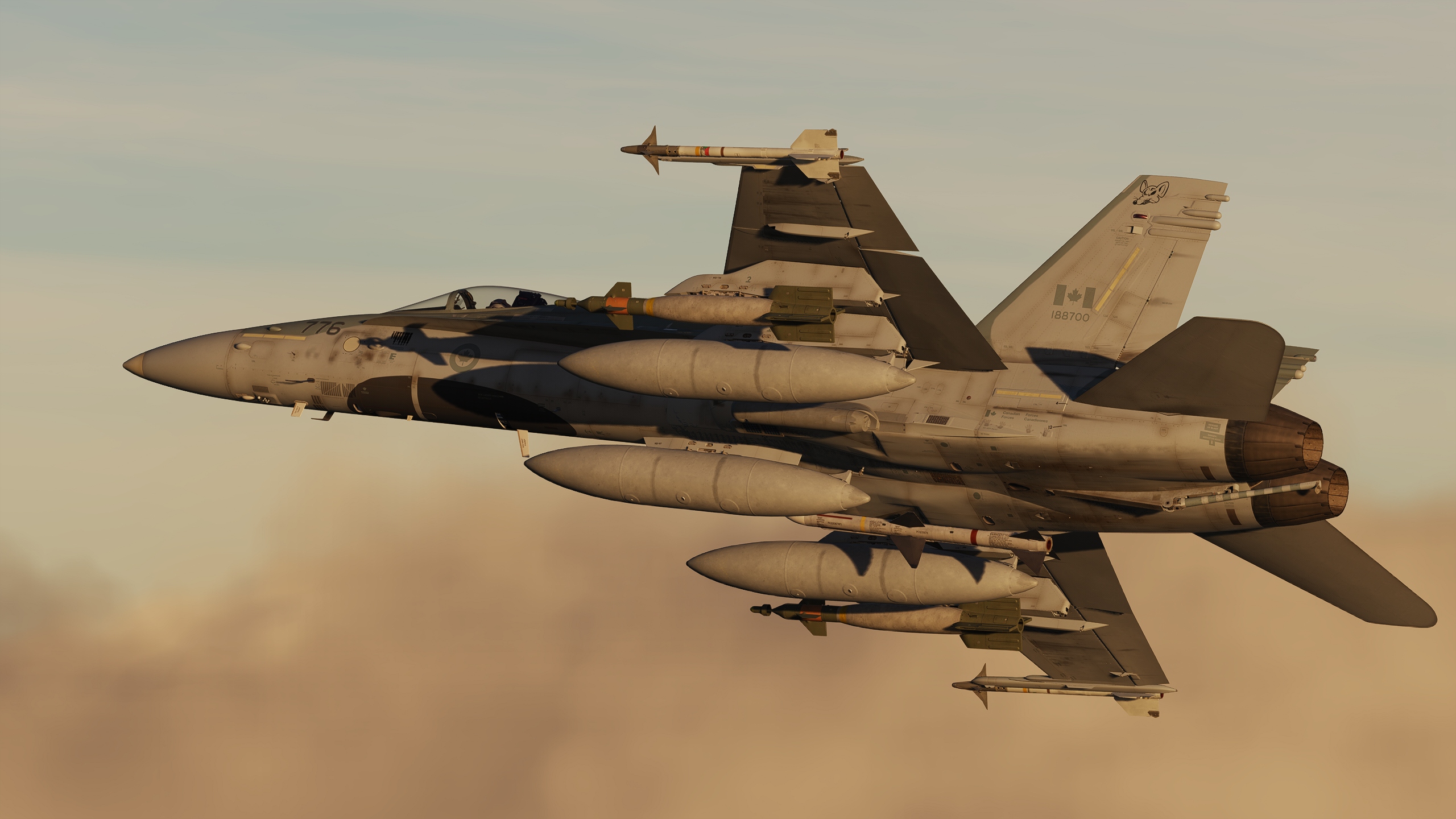 RCAF CF-18 "Balkan Rats" True 4K