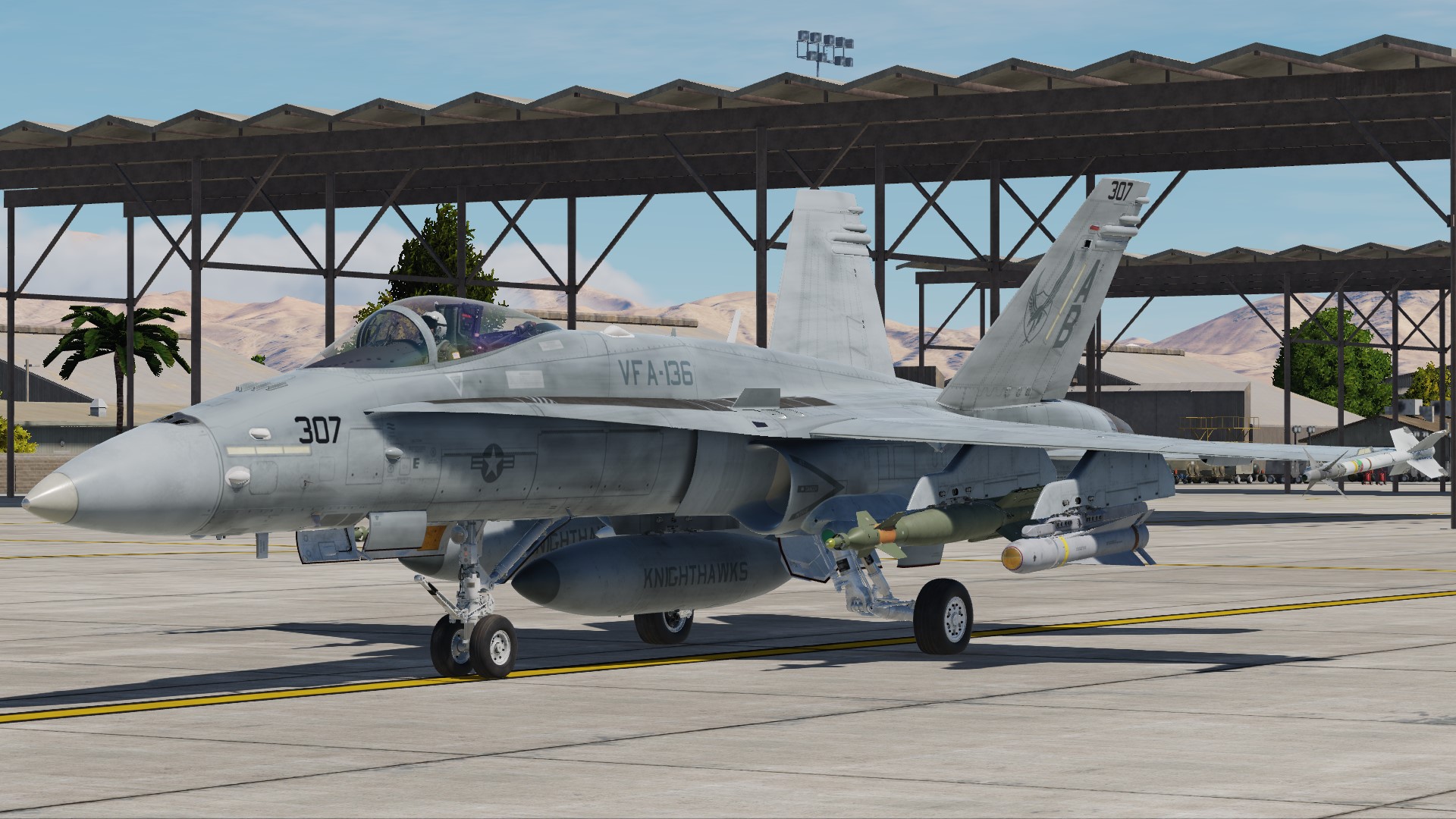 FA-18C VFA-136 Knighthawks 2020s fictional 4K Skin Pack 2 update 2024/11/17