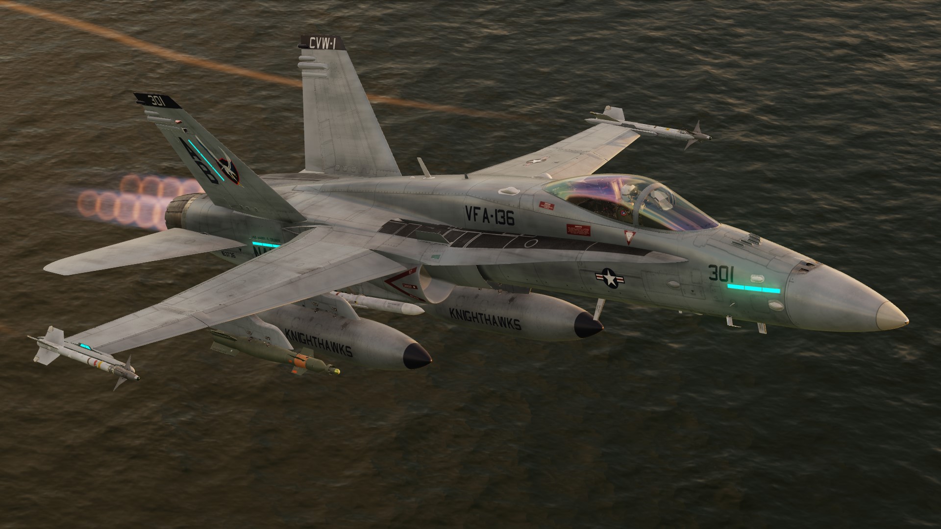 FA-18C VFA-136 Knighthawks 2020s fictional 4K Skin Pack 2 update 2024/11/17