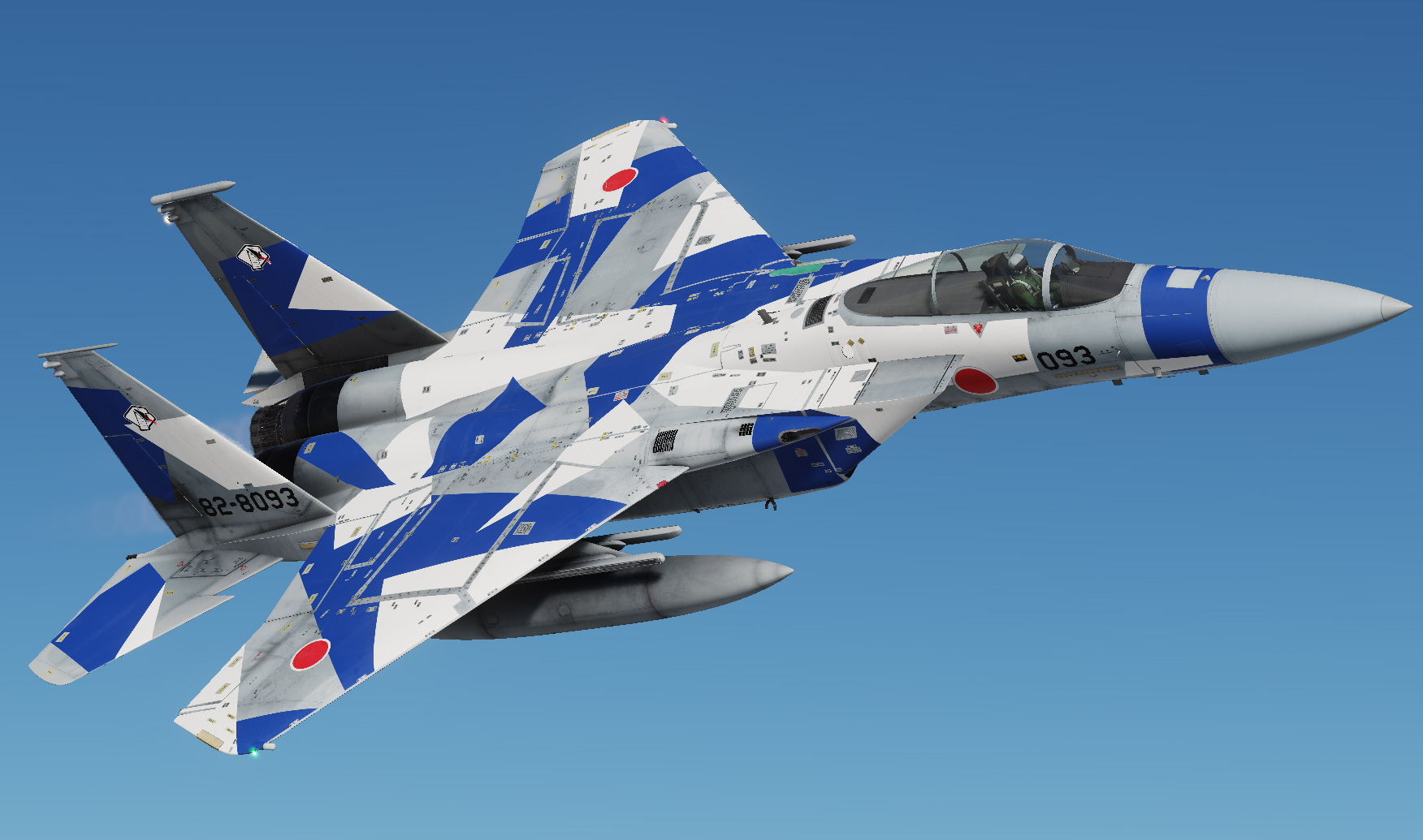 JASDF F-15DJ AGGRESSOR 82-8093 Skin {Fictional}