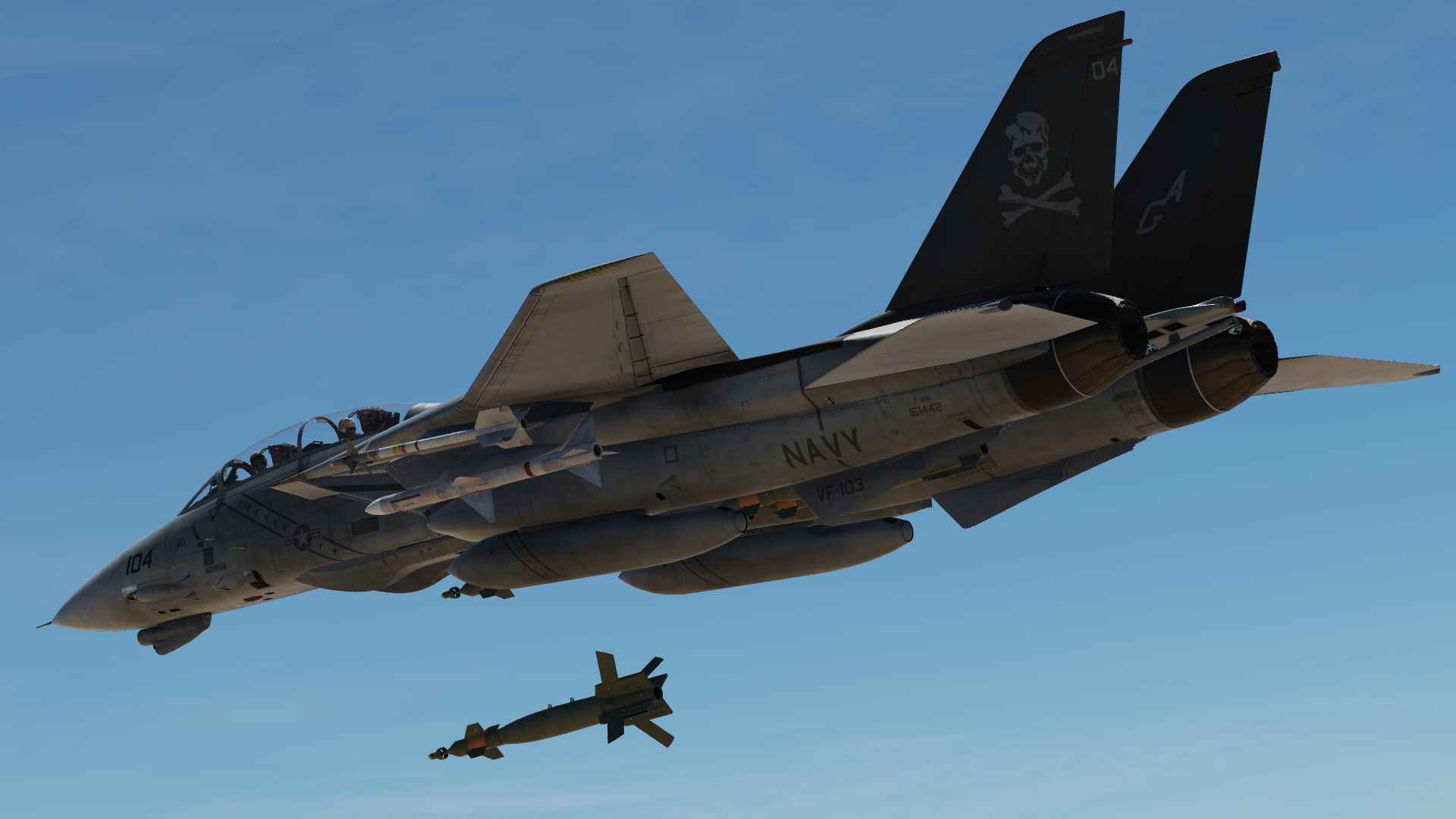 F-14B VF-103 Jolly Rogers 2020s fictional Skin Pack 1 update 2025/02/17