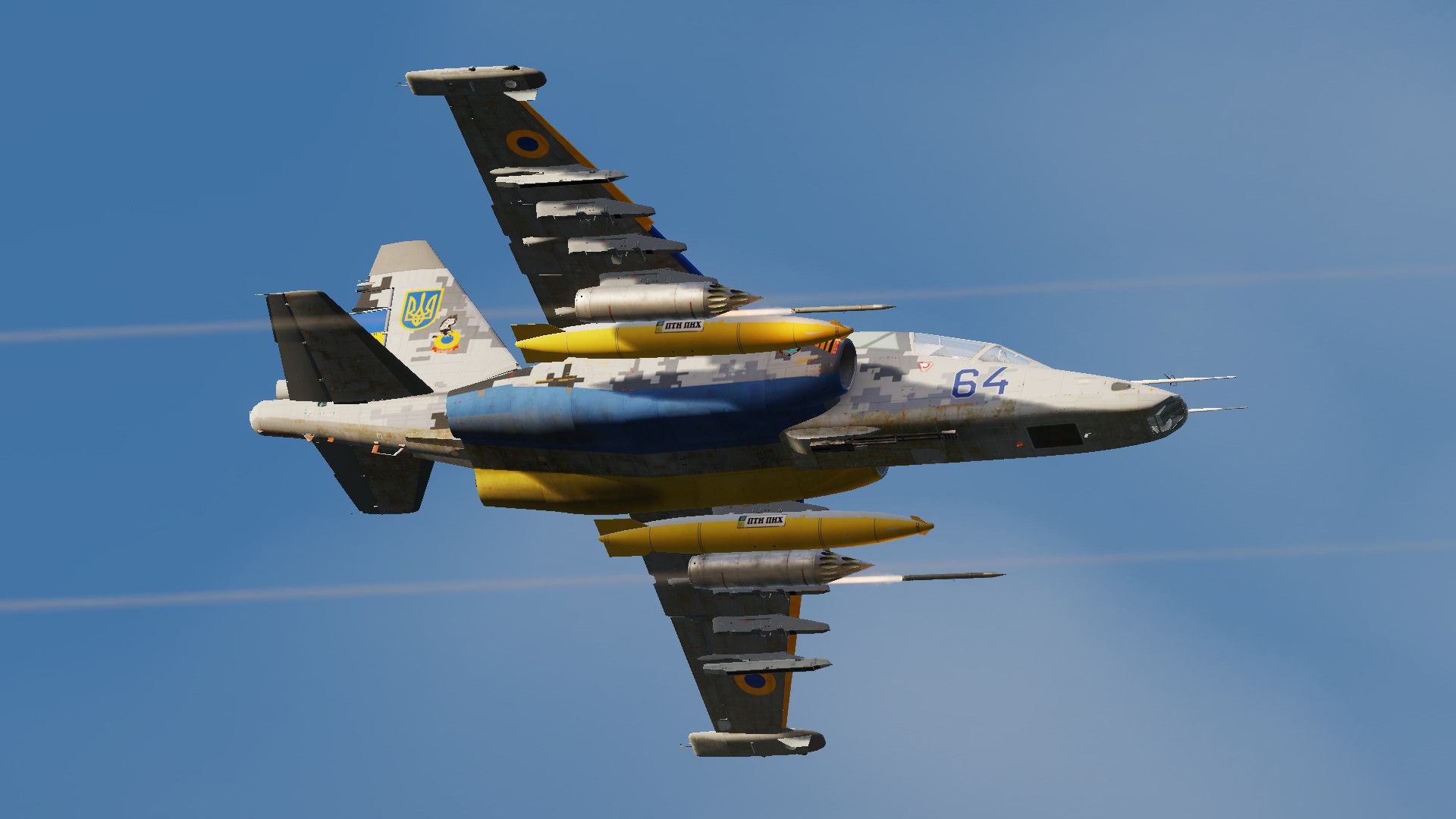 !NEW V2.0! SU-25T Frogfoot 299st Tactical Aviation Brigade | UA , 2 versions (Fictional)