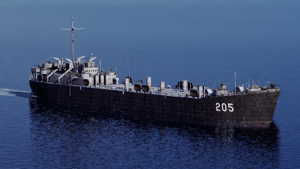 Republic of China Navy (Taiwanese Navy) Zhong Hai Class LST Pack ...