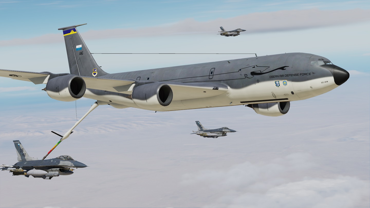 Ace Combat - 195th Air Refueling Squadron "Rattlers" Baja Cineloa Air National Guard KC-135