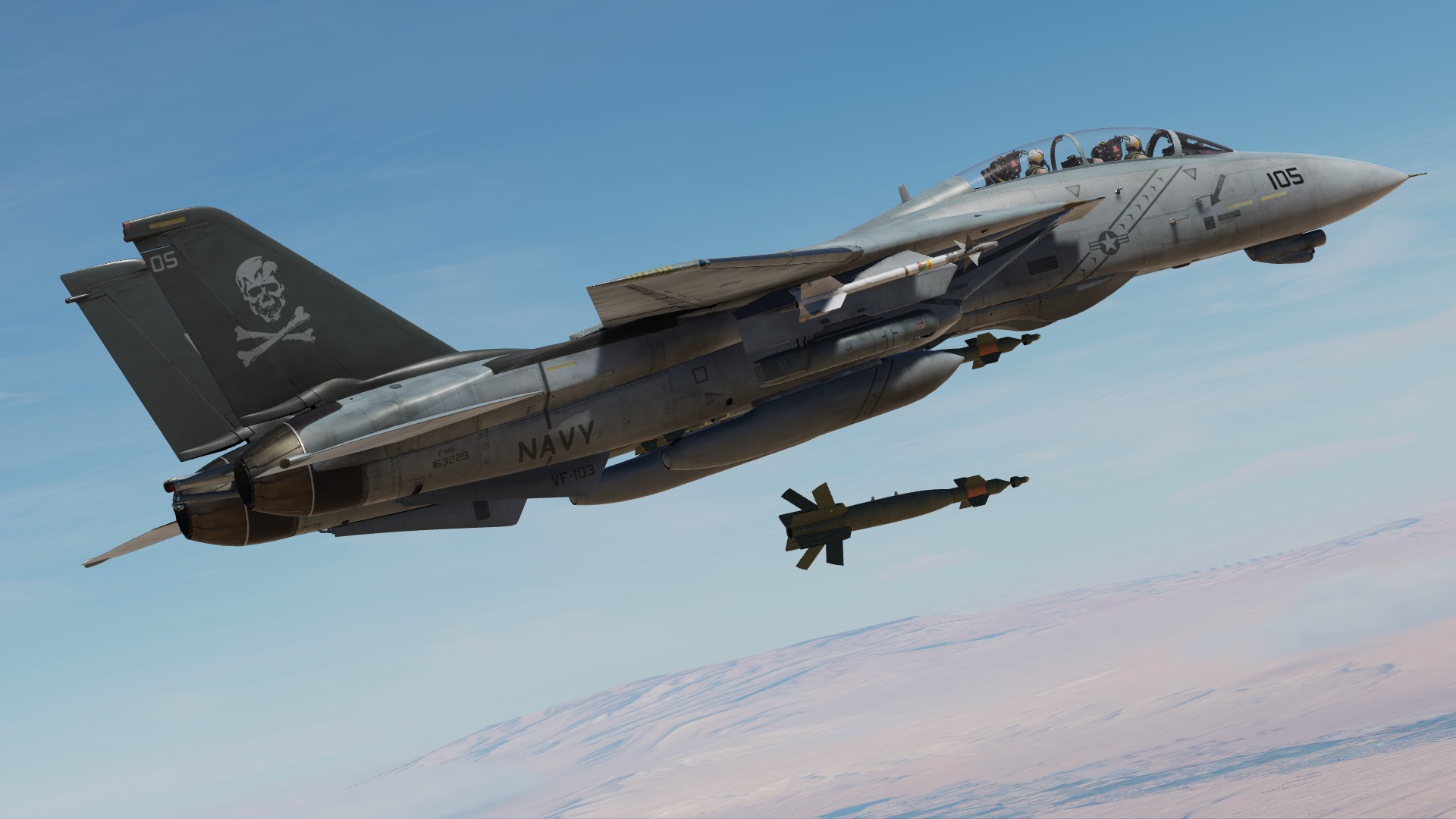 F-14B VF-103 Jolly Rogers 2020s fictional Skin Pack 2 update 2025/02/17