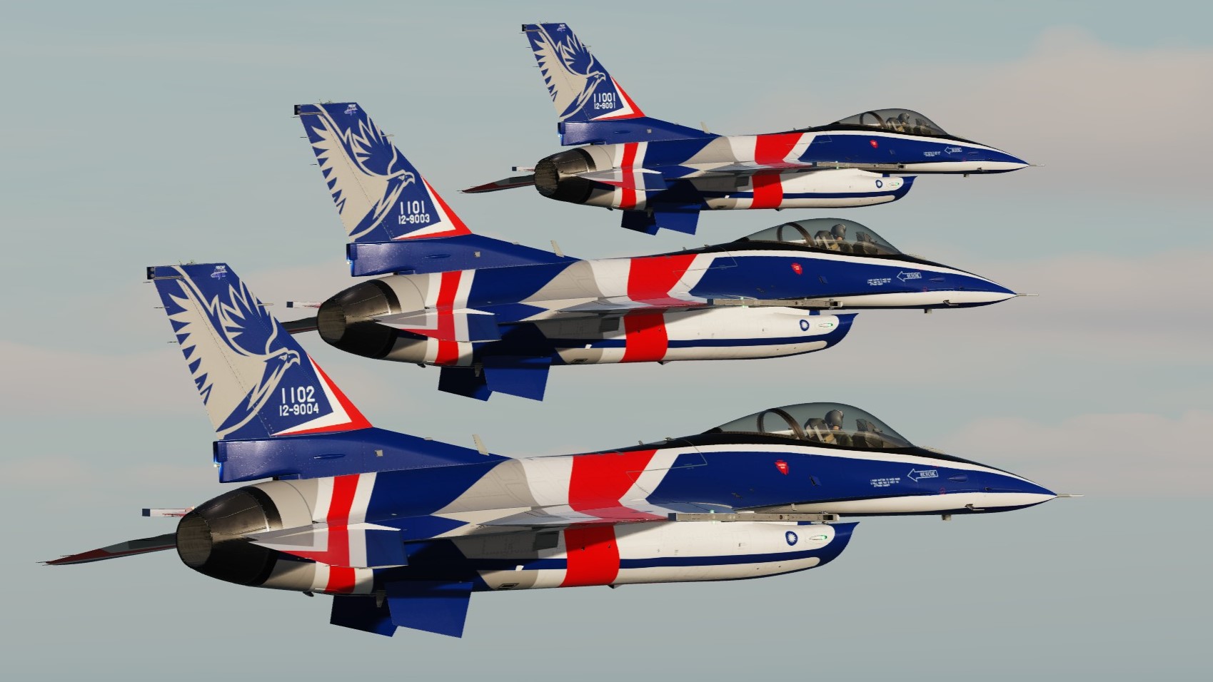 ROCAF AIDC T-5 Brave Eagle Advanced Jet Trainer (AJT) F-16C Livery Pack V1.1