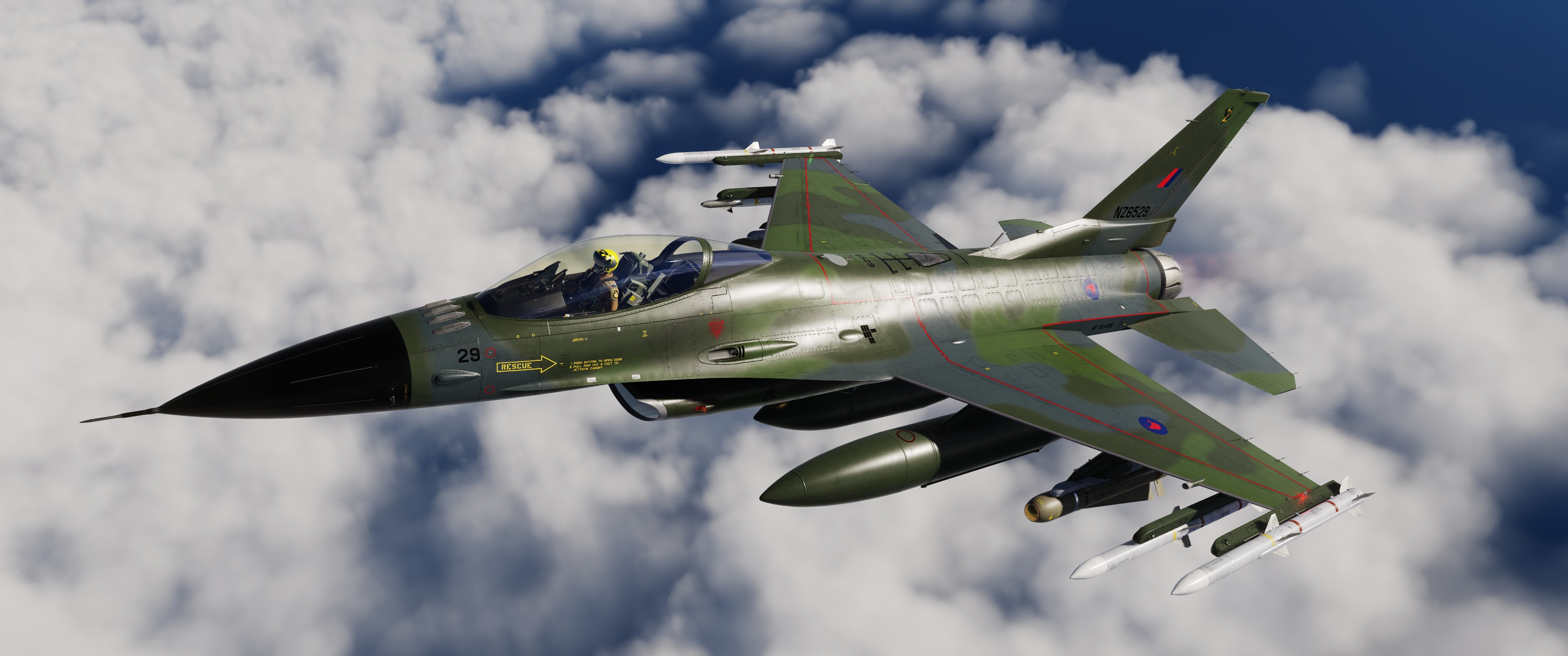 92-0406 NZ6529 F-16A Block 15 OCU 2 SQN RNZAF