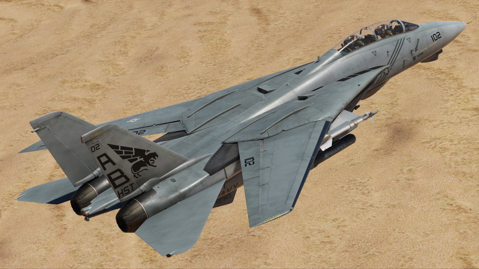 F-14B VF-143 Pukin Dogs 2020s fictional Skin Pack 1 update 2025/02/17