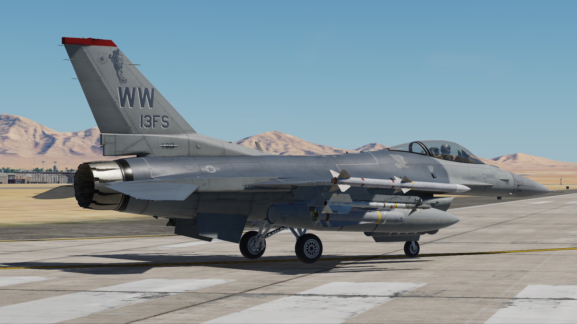 F-16C USAF 13th Fighter Squadron 2020s fictional Skin Pack 1