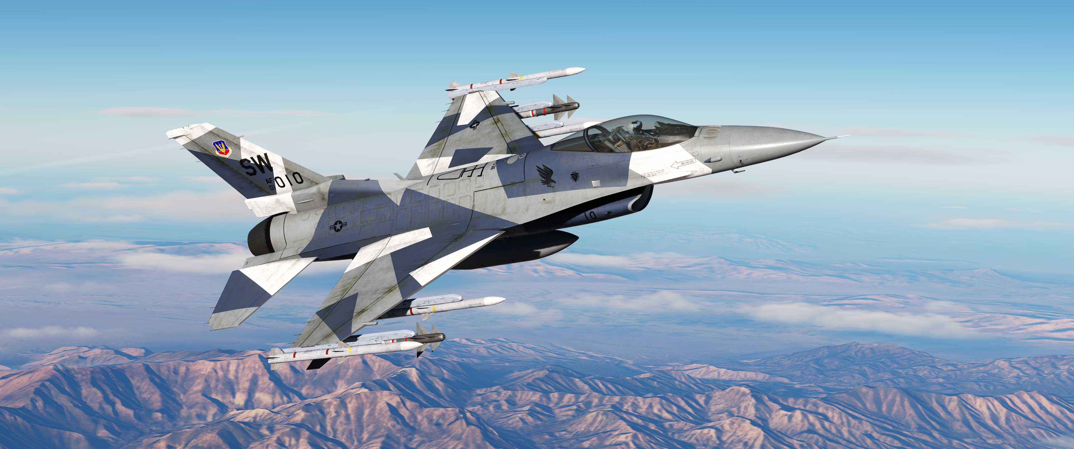 F16 AGRESSOR Arctic Grey v2