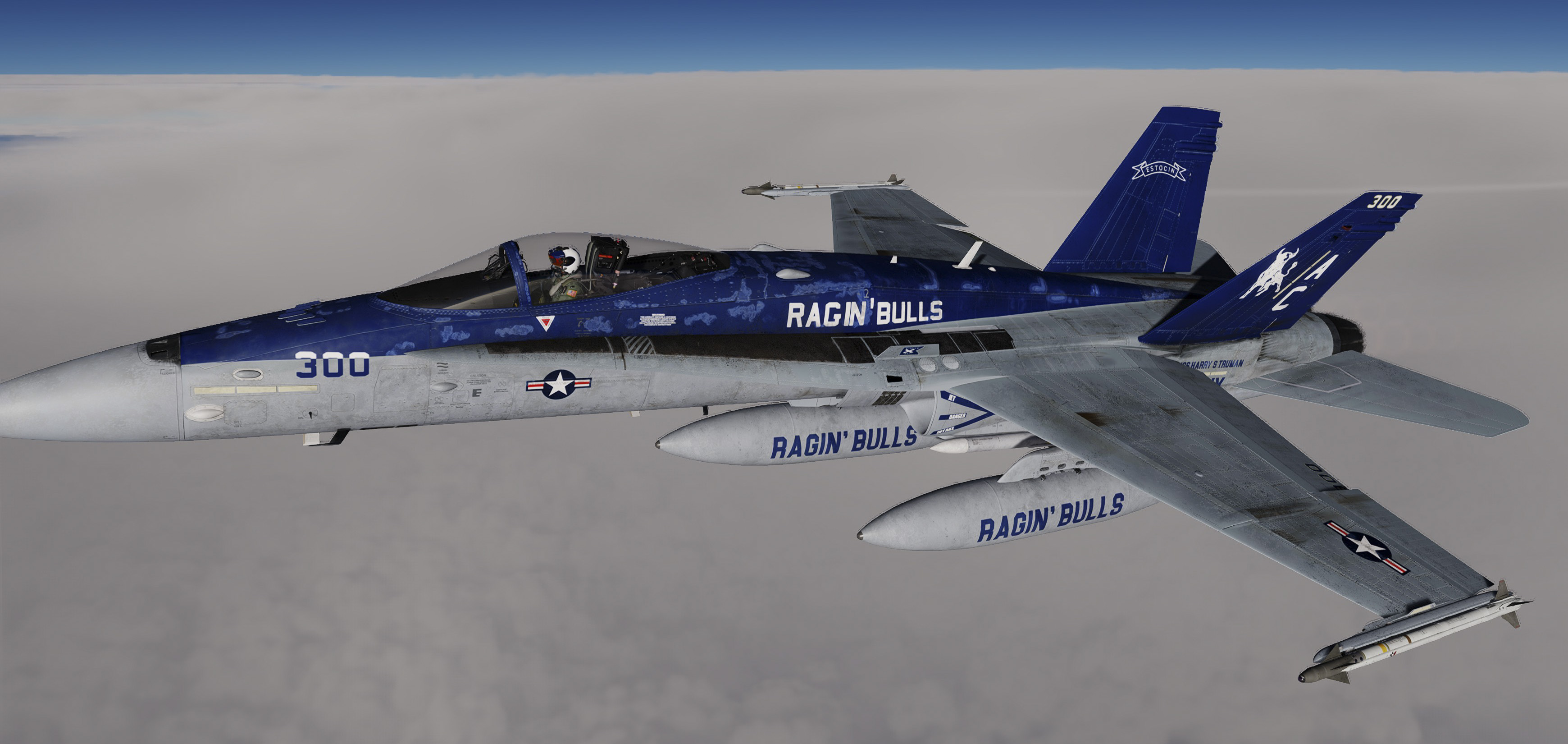 F/A-18C VFA-37 Ragin' Bulls 4k Re-Mastered (Updated: 6/29/2024)