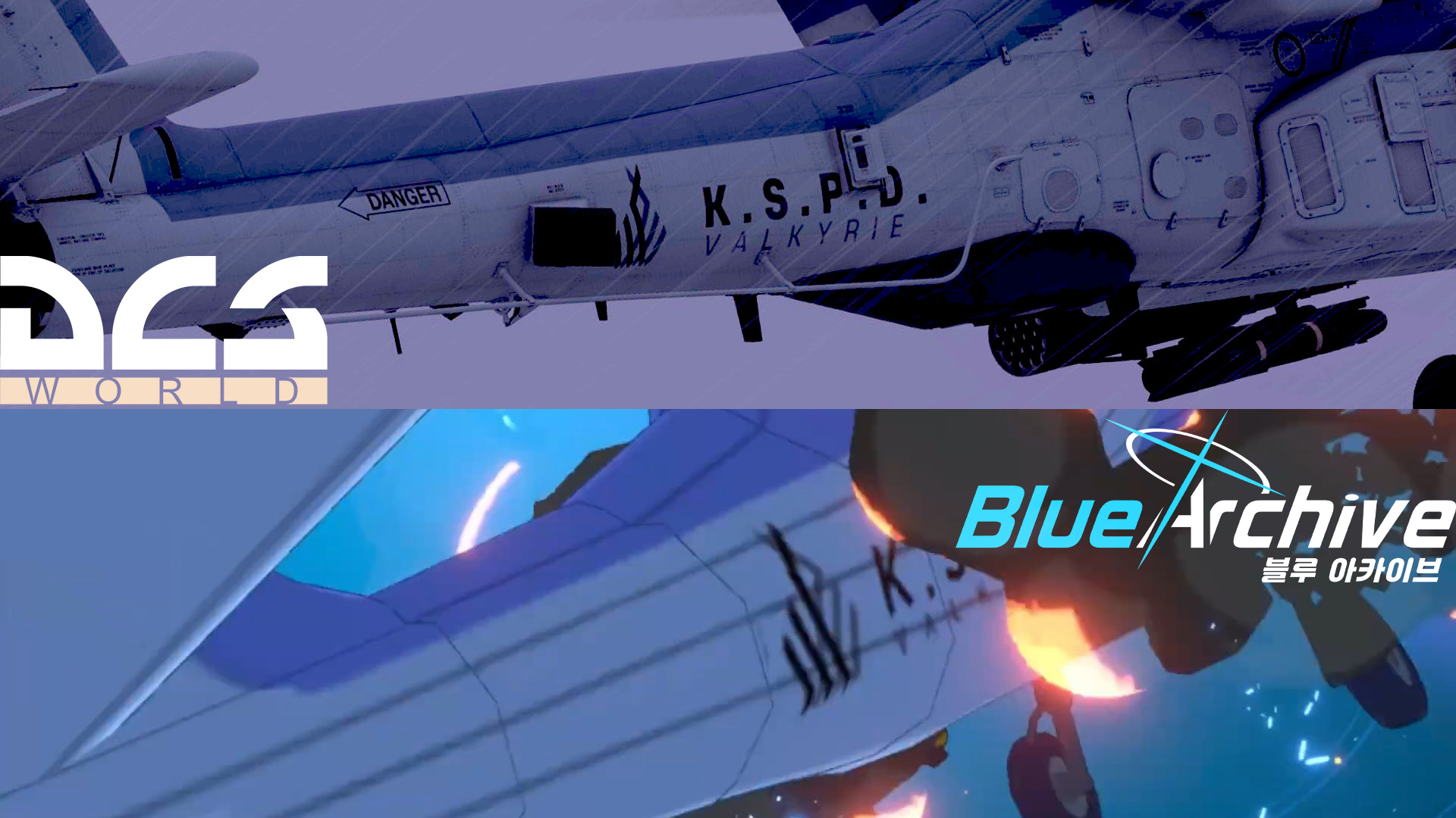 Blue Archive - K.S.P.D. Valkyrie Police School Skin for AH-64D