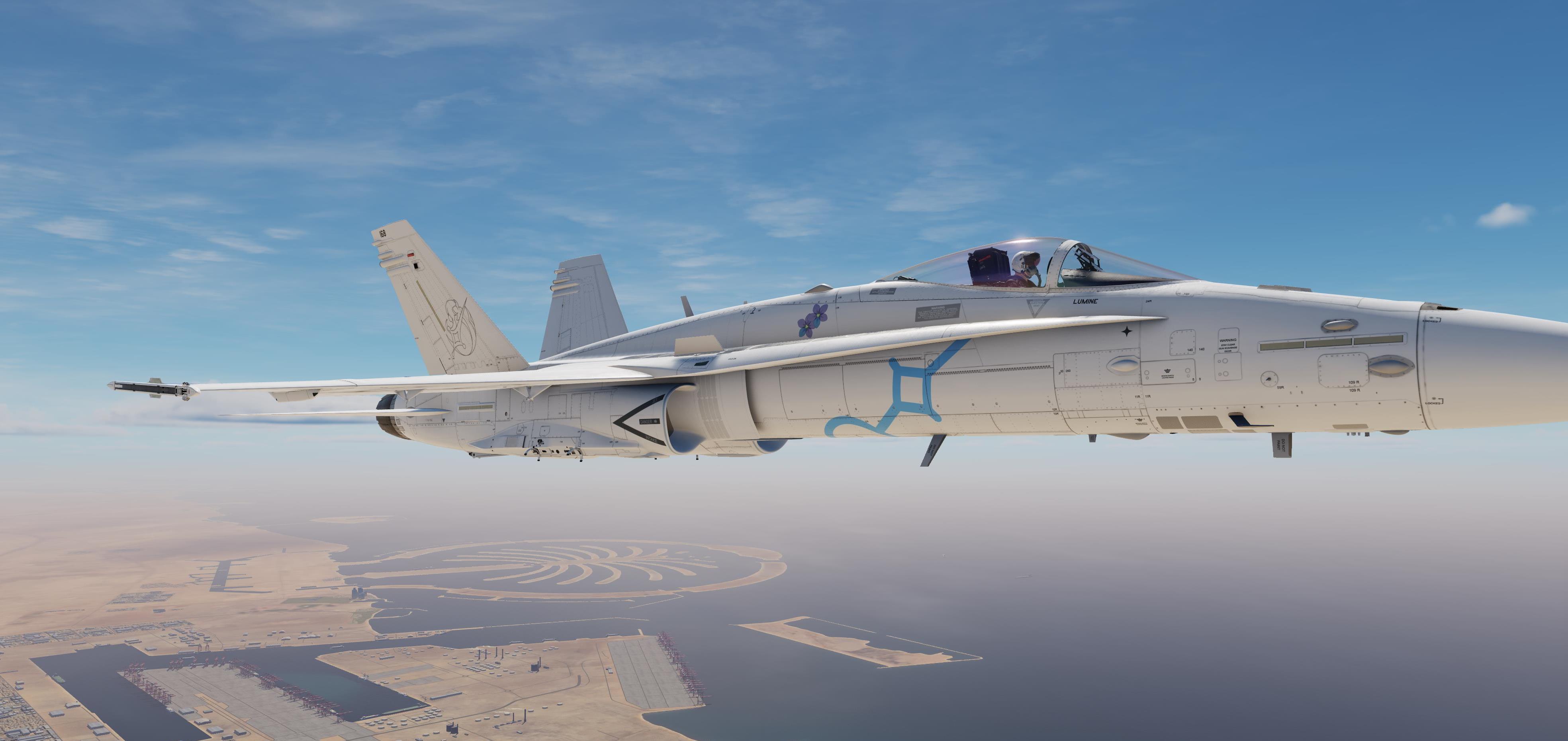 F/A -18 Genshin Traveler(Lumine) livery