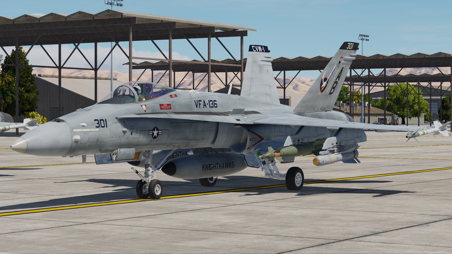 FA-18C VFA-136 Knighthawks 2020s fictional 4K Skin Pack 2 update 2024/06/06