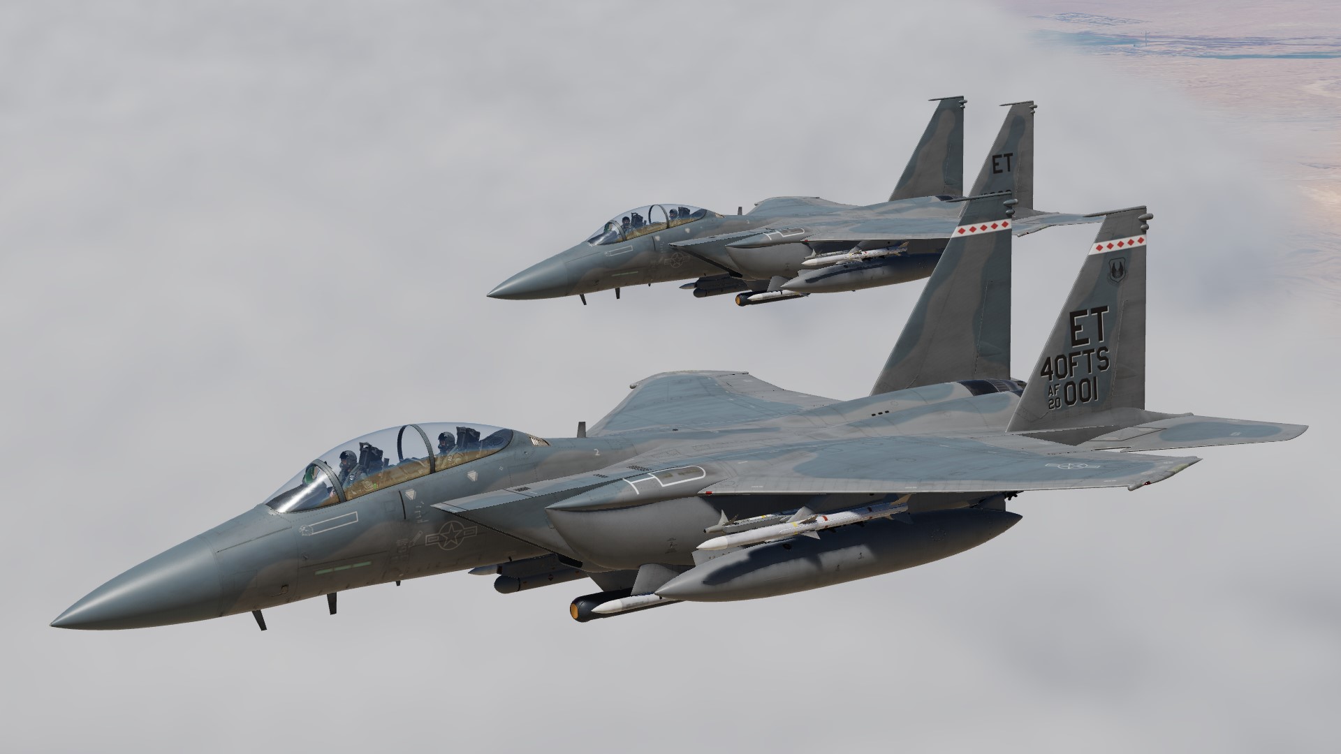 F-15EX USAF 40th Flight Test Squadron 2020s fictional Skin Pack